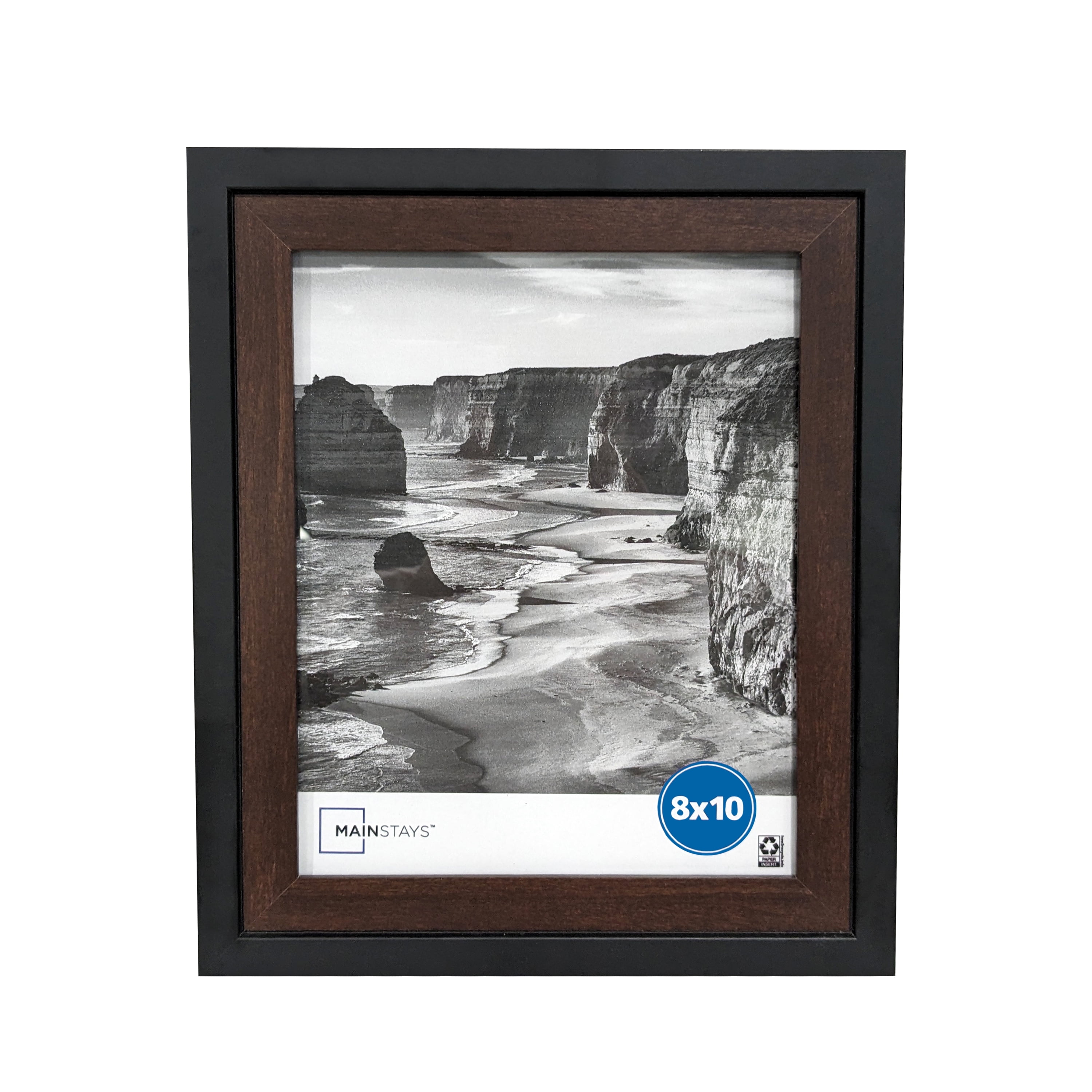 Mainstays 8x10 Two-Tone Black Photo Frame for Home Decor - Walmart.com
