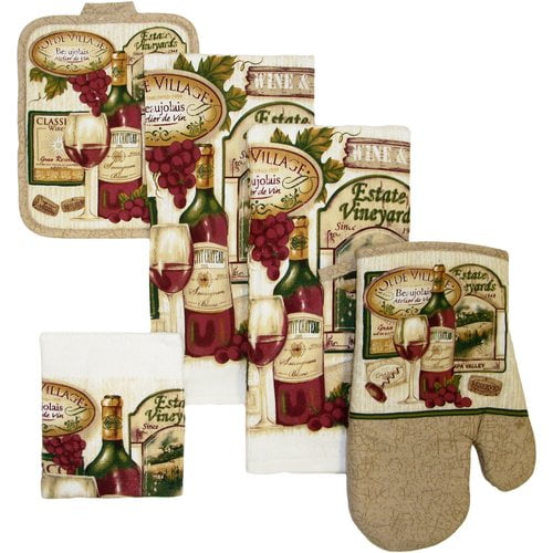 Mainstays 8pc Estate Vineyard Kitchen Set - Walmart Business Supplies