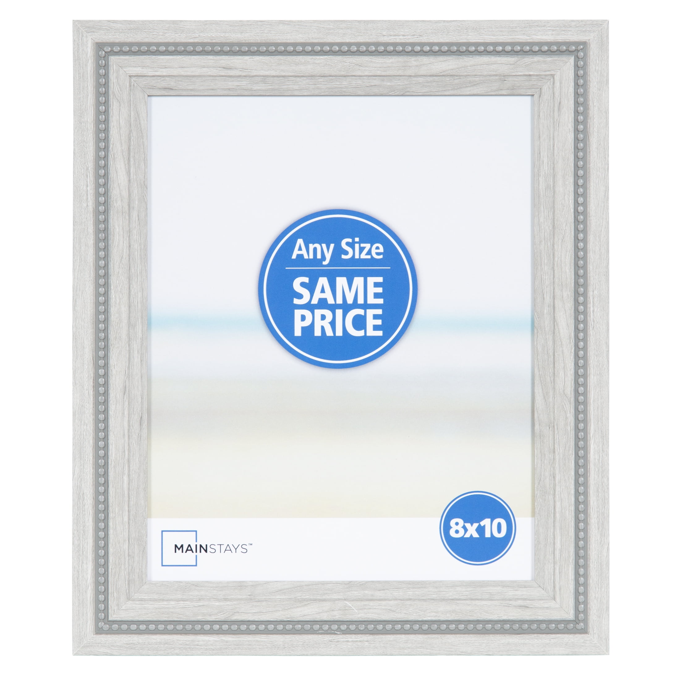 Mainstays 8x10 Beaded Gray Tabletop Picture Frame - Walmart.com