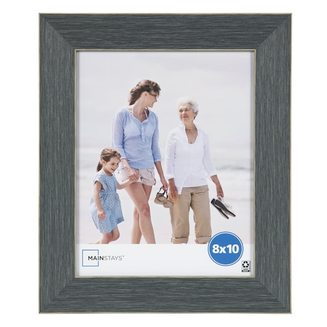 Mainstays 8x10 Chambray Blue Decorative Tabletop Picture Frame ...
