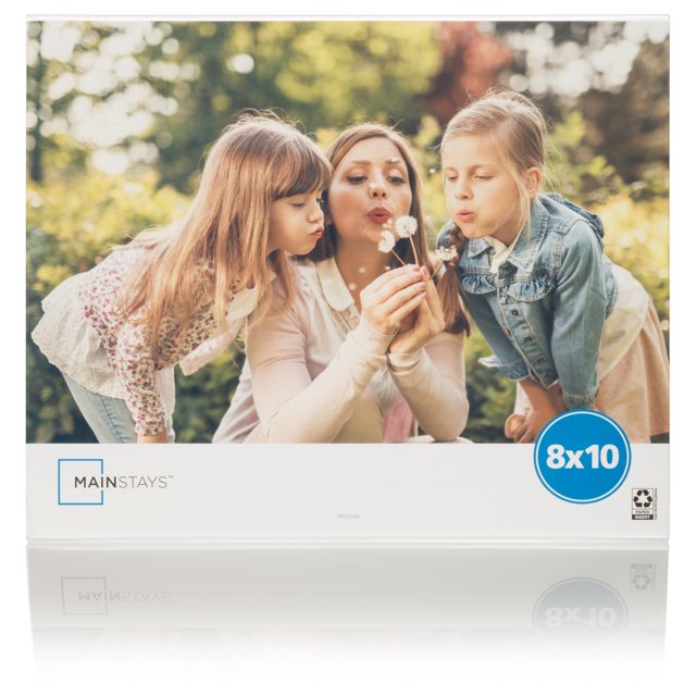 Mainstays 8x10 Horizontal Bent Acrylic Tabletop Picture Frame - Walmart.com