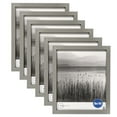 Mainstays 8x10 Gray Gallery Wall Picture Frame Set of 6 for Home Office ...