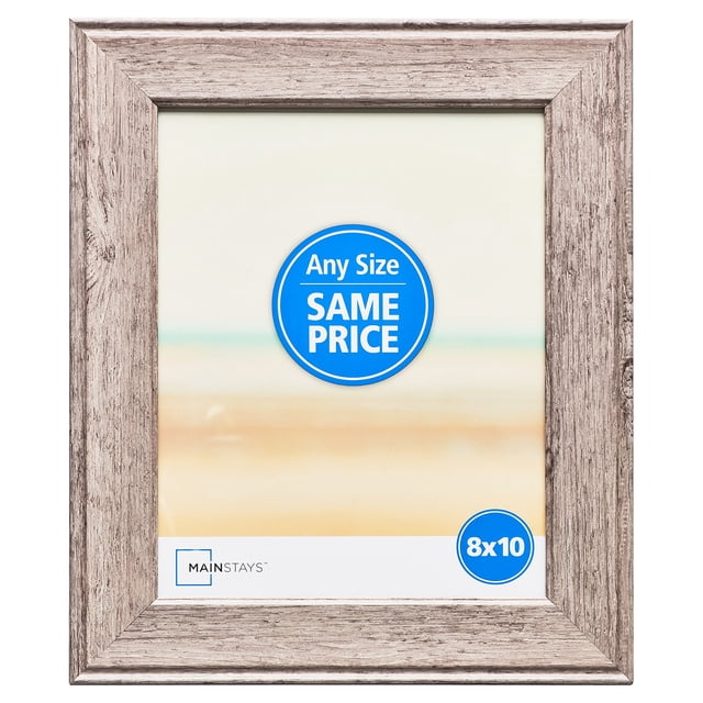 Mainstays 8x10 Rustic Gray Decorative Tabletop Picture Frame - Walmart.com