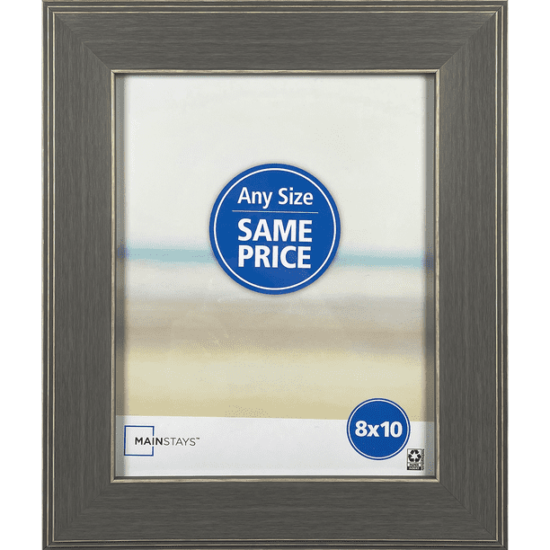 Mainstays 8x10 Step Gray Tabletop Picture Frame - Walmart Business Supplies