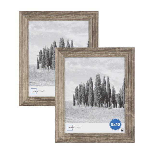 Mainstays 8x10 Traditional Gallery Wall Picture Frame, Rustic Gray, Set ...