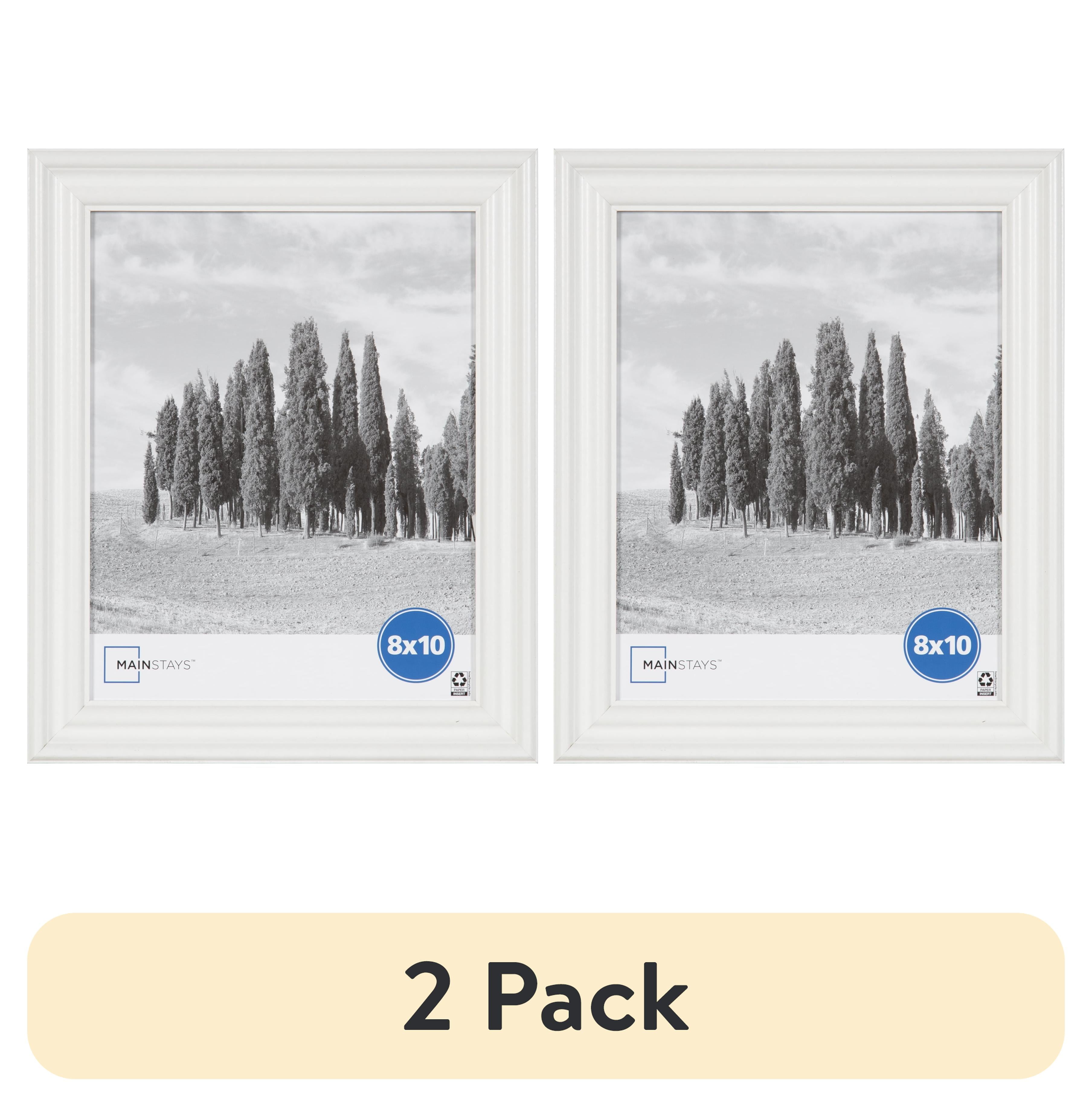 Mainstays 2 Pack 8x10 White Gallery Wall Picture Frame with Glass ...