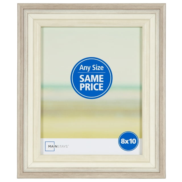 Mainstays 8x10 Two Tone Beige Tabletop Picture Frame - Walmart.com