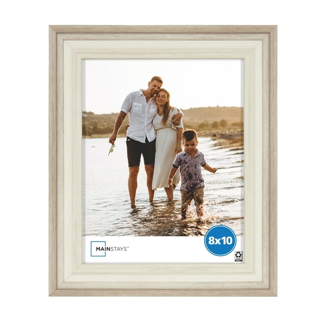 Mainstays 8x10 Two Tone Beige Tabletop Picture Frame - Walmart.com