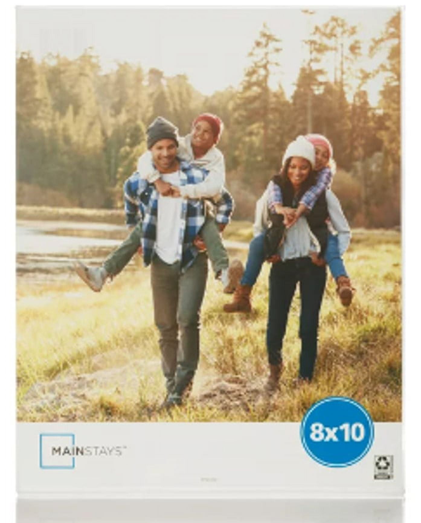 Mainstays 8x10 Vertical Bent Acrylic Tabletop Picture Frame - Walmart ...