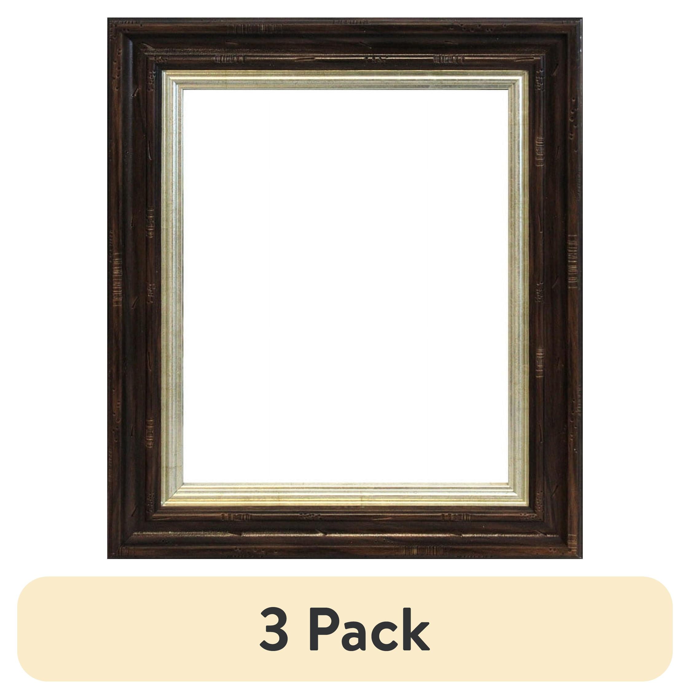 (3 pack) Mainstays 8x10 inch Wide Walnut Tabletop Picture Frame ...