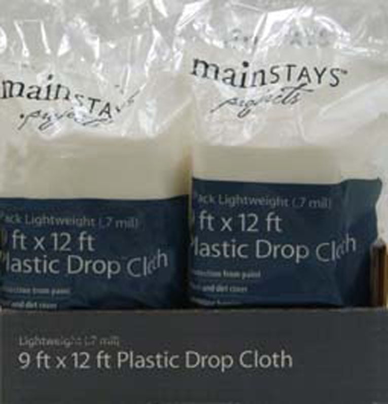 Mainstays 9' x 12' 0.7 mil Plastic Drop Cloth, Clear, 3 Pack - Walmart.com