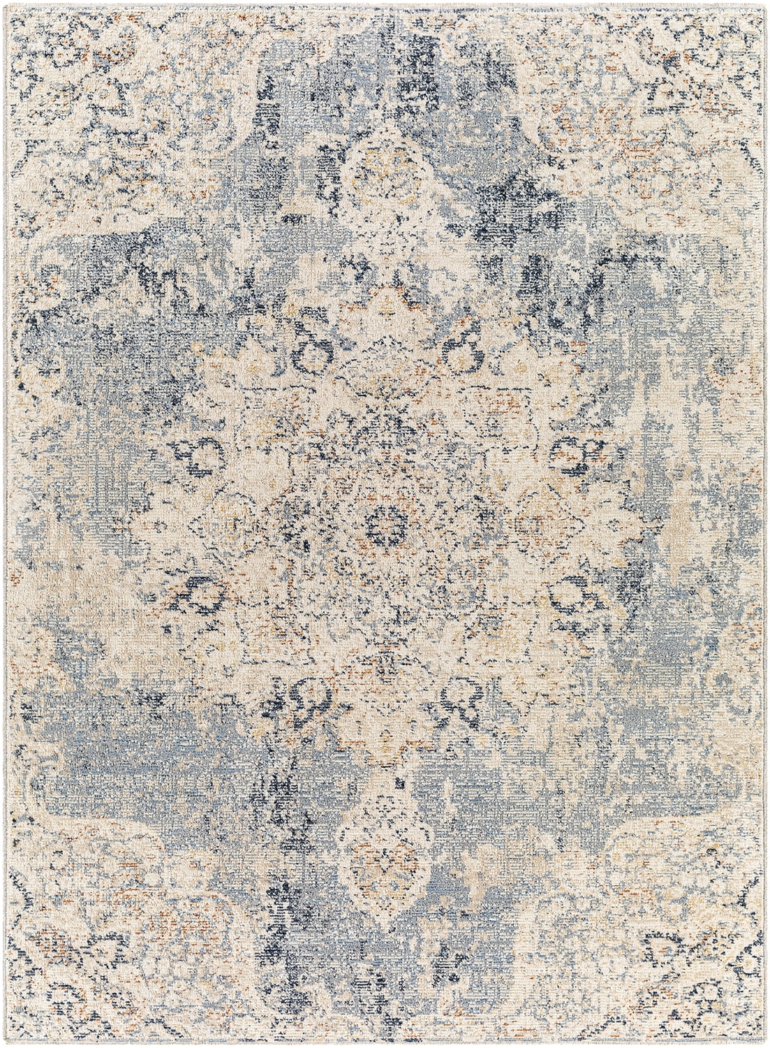Mainstays Abstract with Fringe 5'2" x 7' Area Rug for Living Room ...
