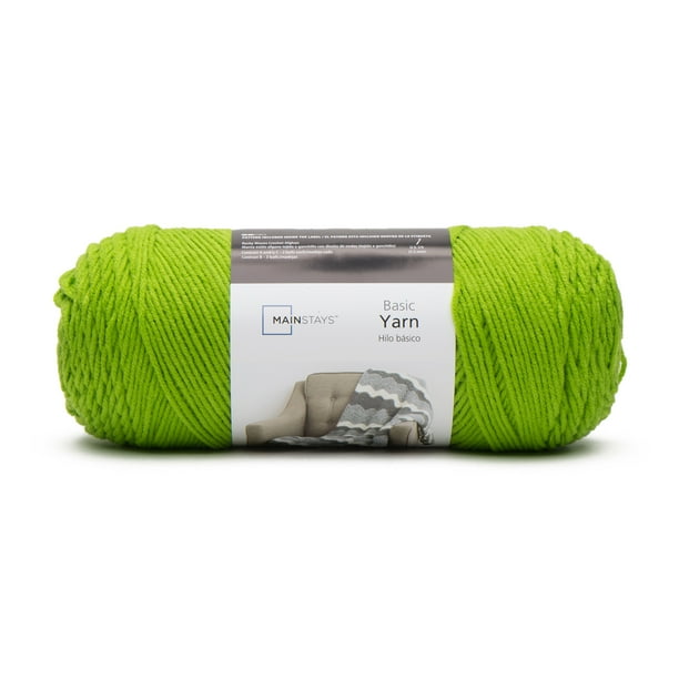 Mainstays Acrylic Basic Green Yarn, 1 Each - Walmart Business Supplies