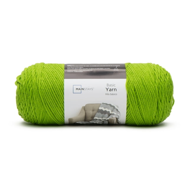 Mainstays Acrylic Basic Green Yarn, 1 Each - Walmart.com