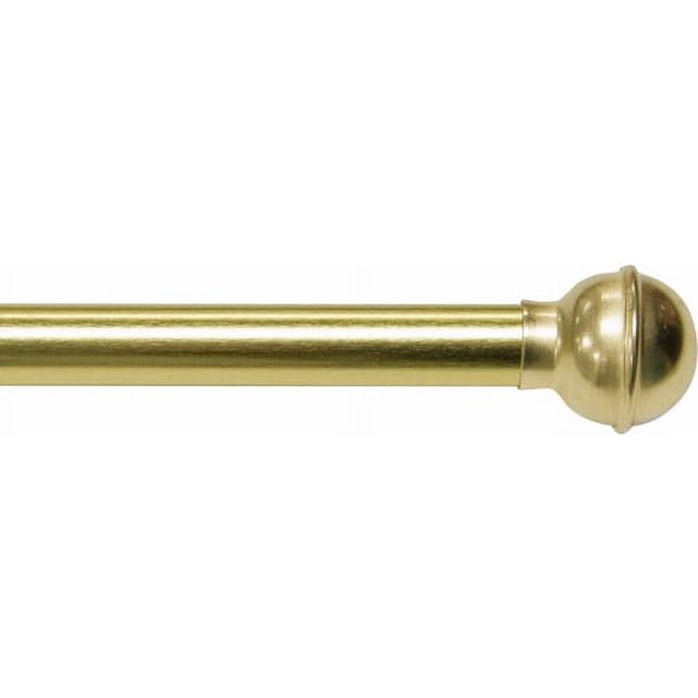 Mainstays Adjustable 5/8" Diameter Brass Finished Cafe Curtain Rod ...