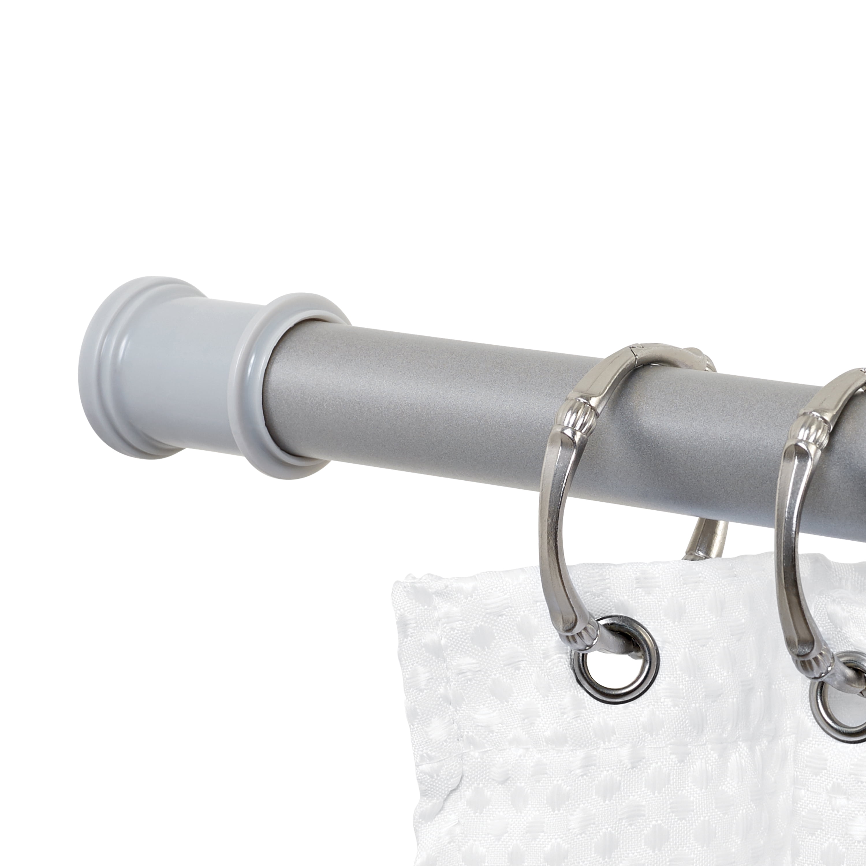 Mainstays Adjustable Tension Shower Curtain Rod for Mid-Size Tubs ...