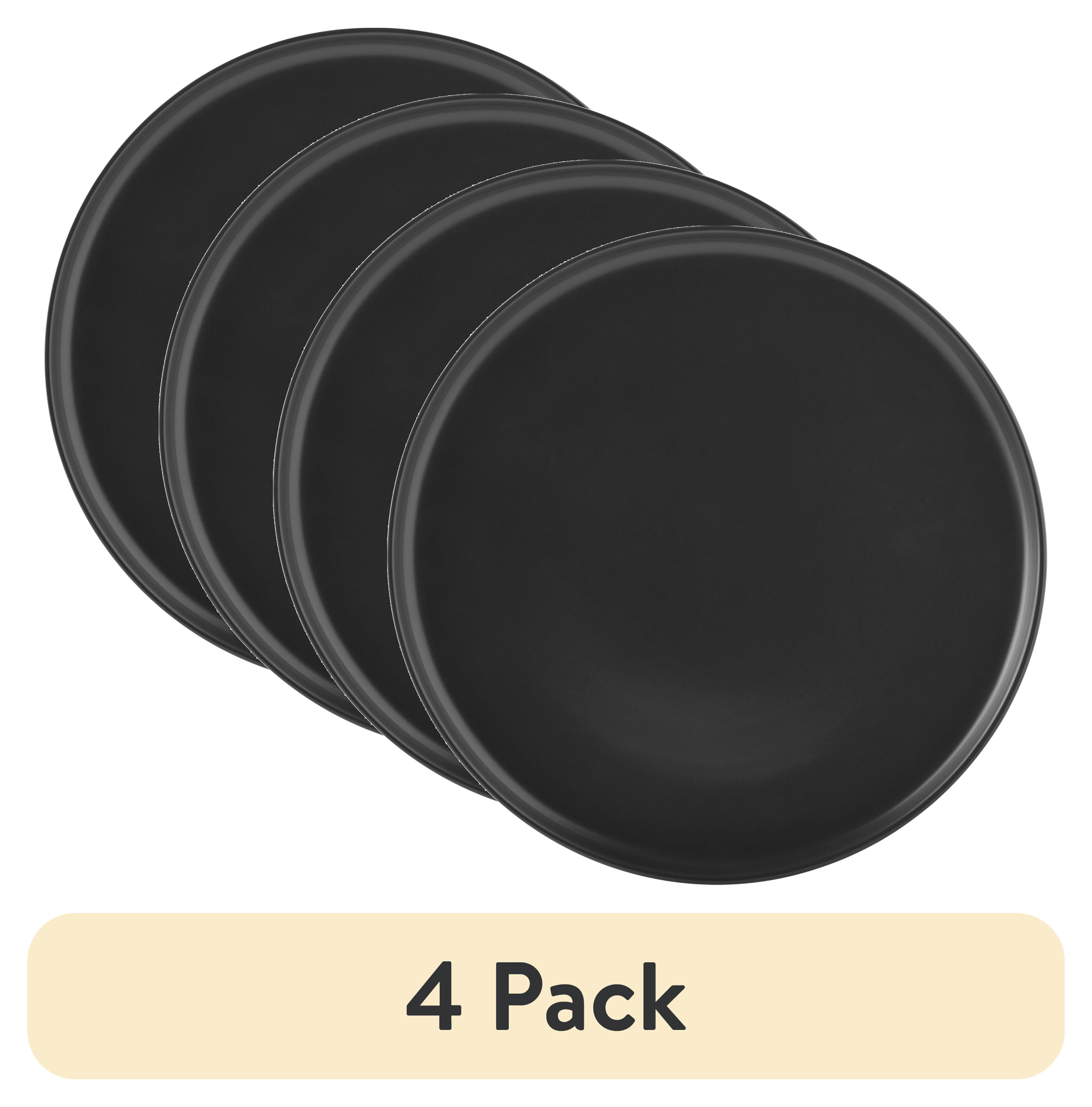 (4 pack) Mainstays Alessandra Matte Black Stoneware Dinner Plate ...