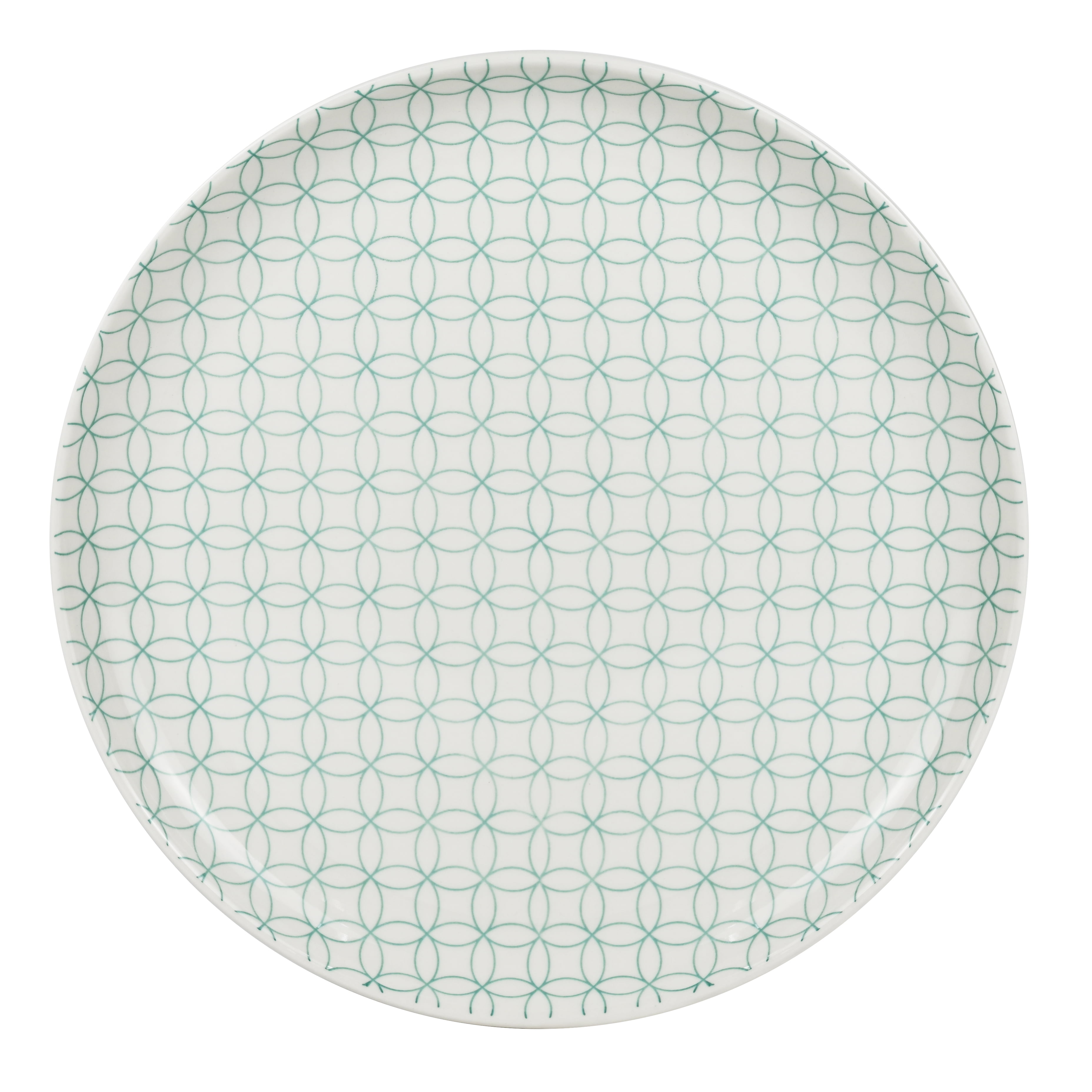 Mainstays Alessandra Mint 4-pack Stoneware Dinner Plate Set, 10.5 ...