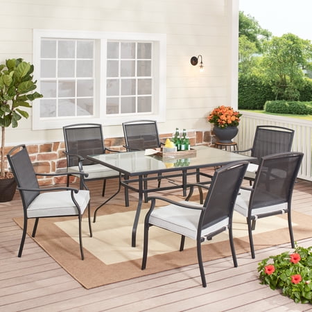 Mainstays Alexandra Square 7 Piece Patio Dining Set - Cheetah Dealz