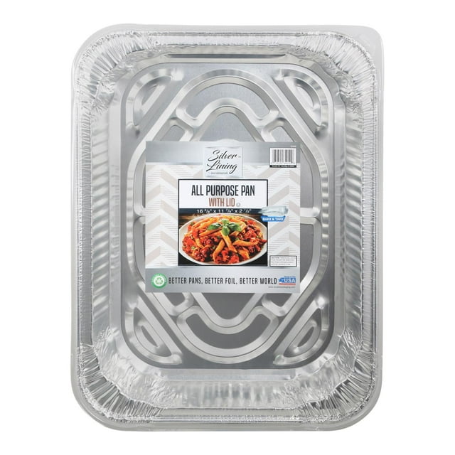 Mainstays All-Purpose Pan with Lid 16.63" x 11.88" x 2.63" - Walmart.com