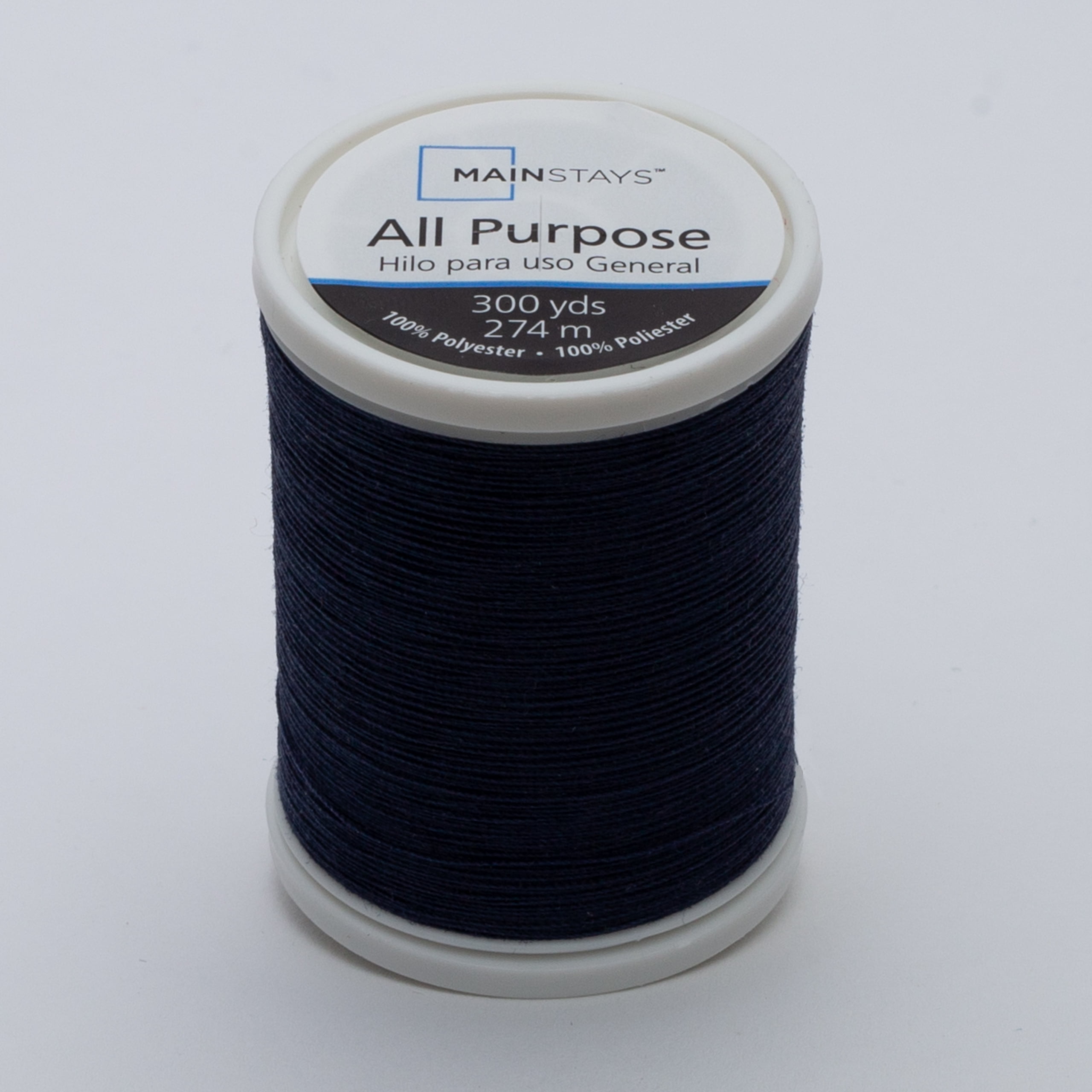 Mainstays All Purpose Sewing Thread 300 Yards Ink Deep Blue - Walmart.com