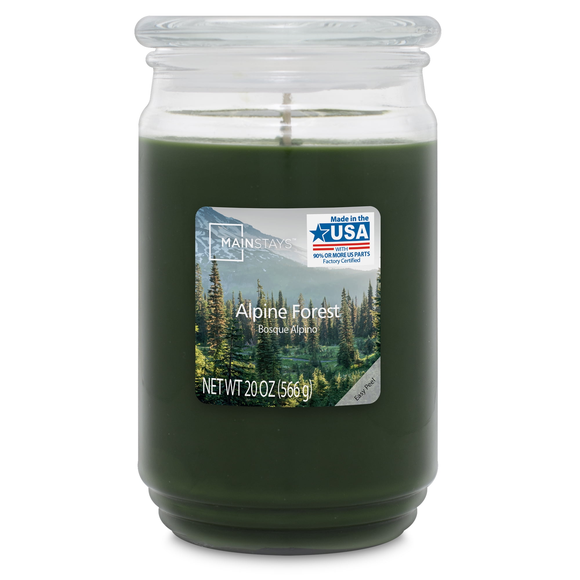 Mainstays Alpine Forest Scented Single Wick Jar Candle, 20 oz - Walmart.com