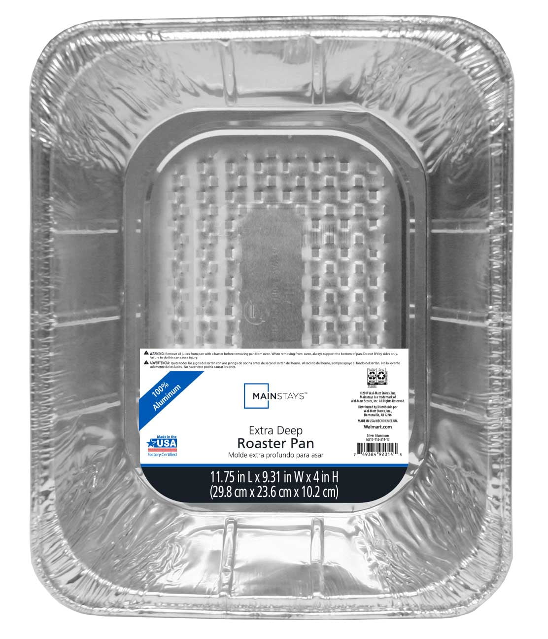 Brandclub - Mainstays Aluminum Foil Rectangular Extra Deep Roaster Pan ...