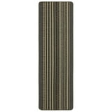 Mainstays Apollo Striped Indoor Polypropylene Area Rug, Grey, 19.5" x ...