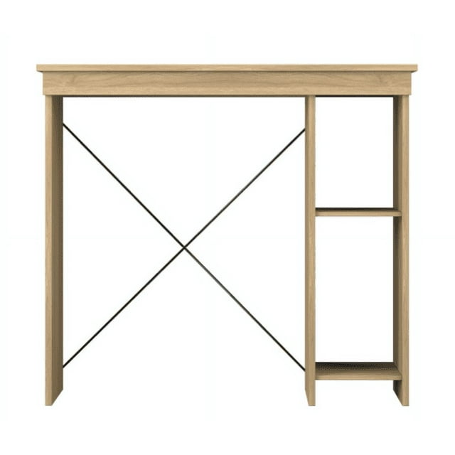 Mainstays Ardent No Tools Small Space Writing Desk, Euro Oak - Walmart.com