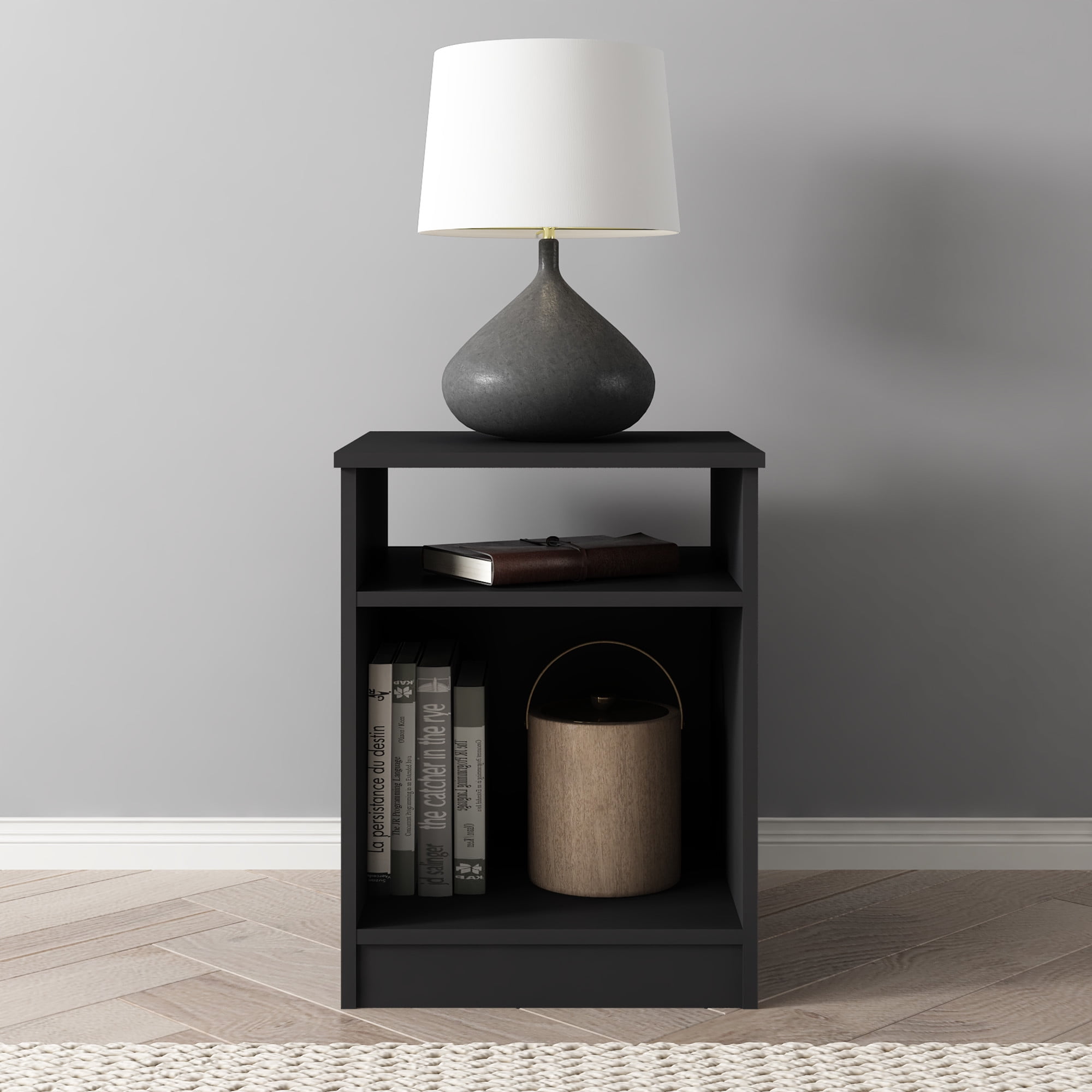 Black simple nightstand store