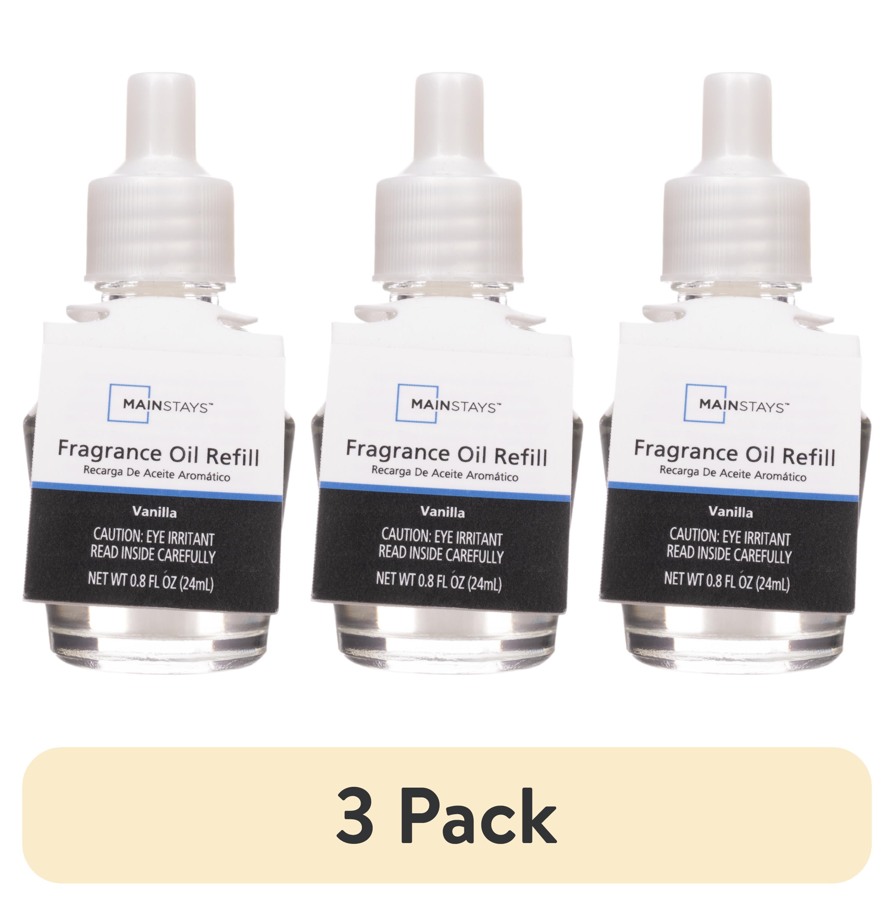 (3 pack) Mainstays Aroma Accents Oil Refill 24 mL, Vanilla - Walmart.com
