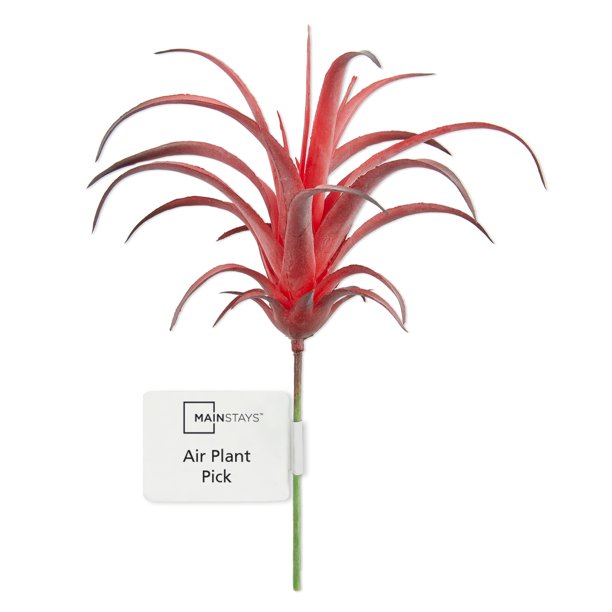 Mainstays Artificial Air Plant Pick 4.75 inch x 7 inch Red - Walmart ...