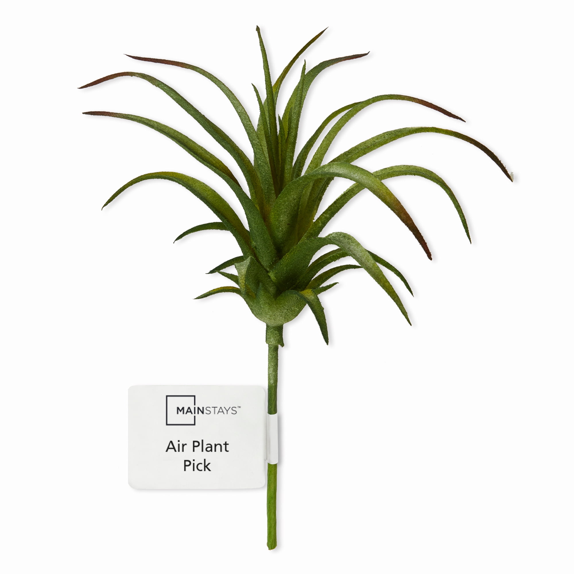 Mainstays 6" Artificial Dark Green with Purple Tips Air Plant Pick ...