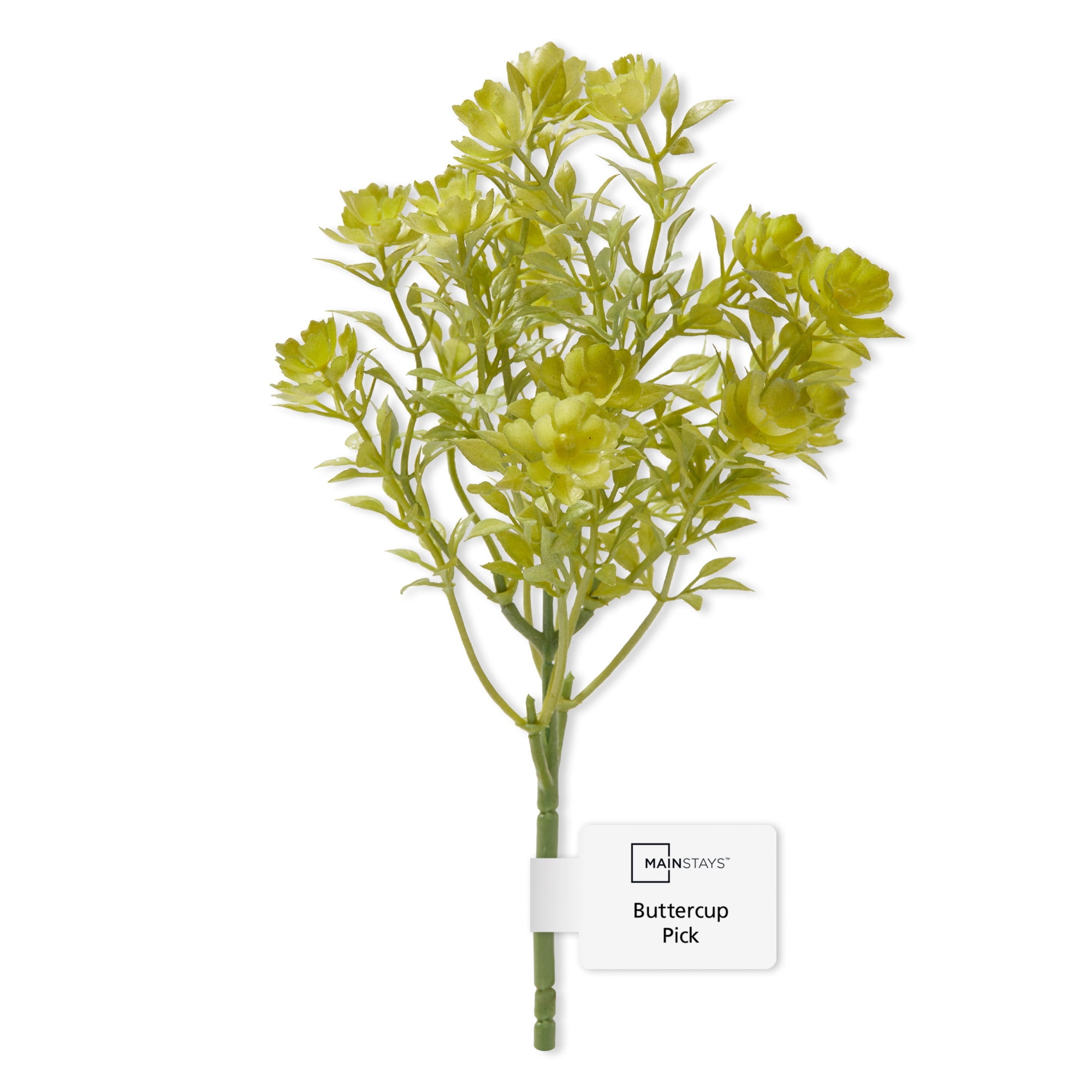Mainstays Artificial Buttercup Pick 4 inch x 8 inch Green - Walmart ...