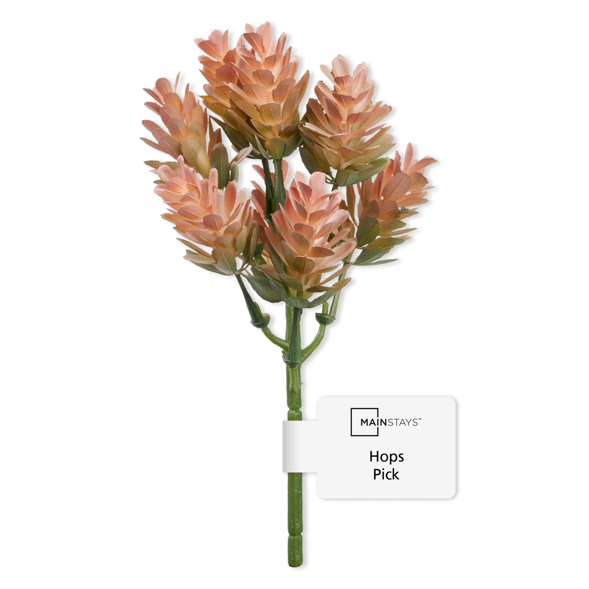 Mainstays Artificial Hops Pick Pink 2.5x6.4 inches Lifelike Floral Stem ...