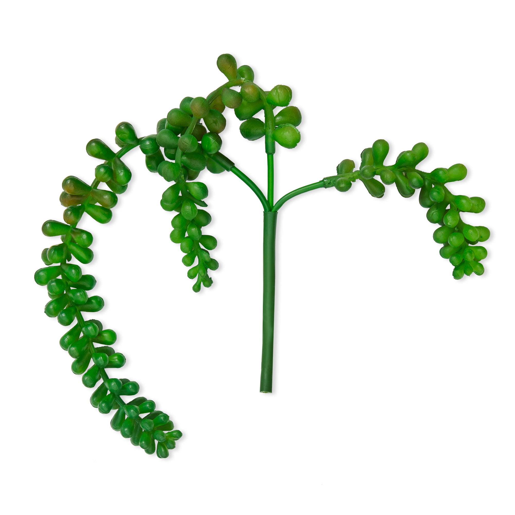 Mainstays Artificial Succulent Pick 12 inch Dark Green String of Pearls ...