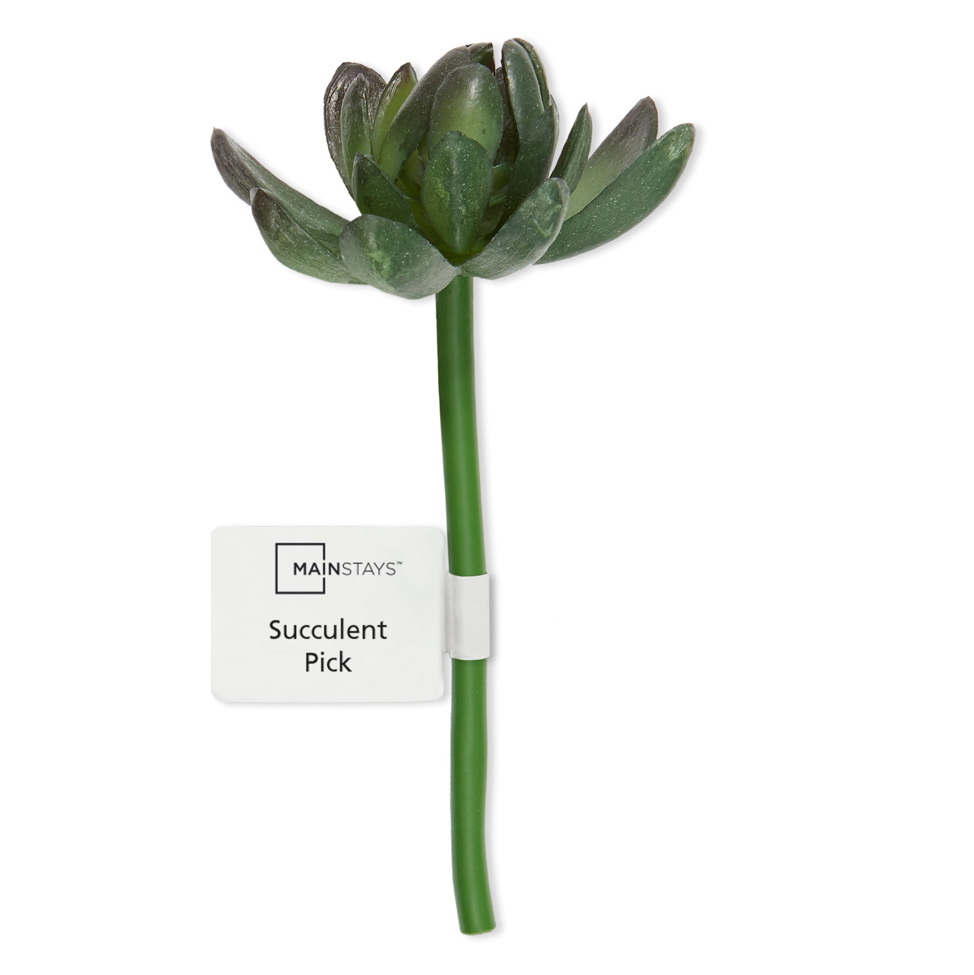 Mainstays Artificial Succulent Pick 2.5 inch x 4.75 inch Green ...