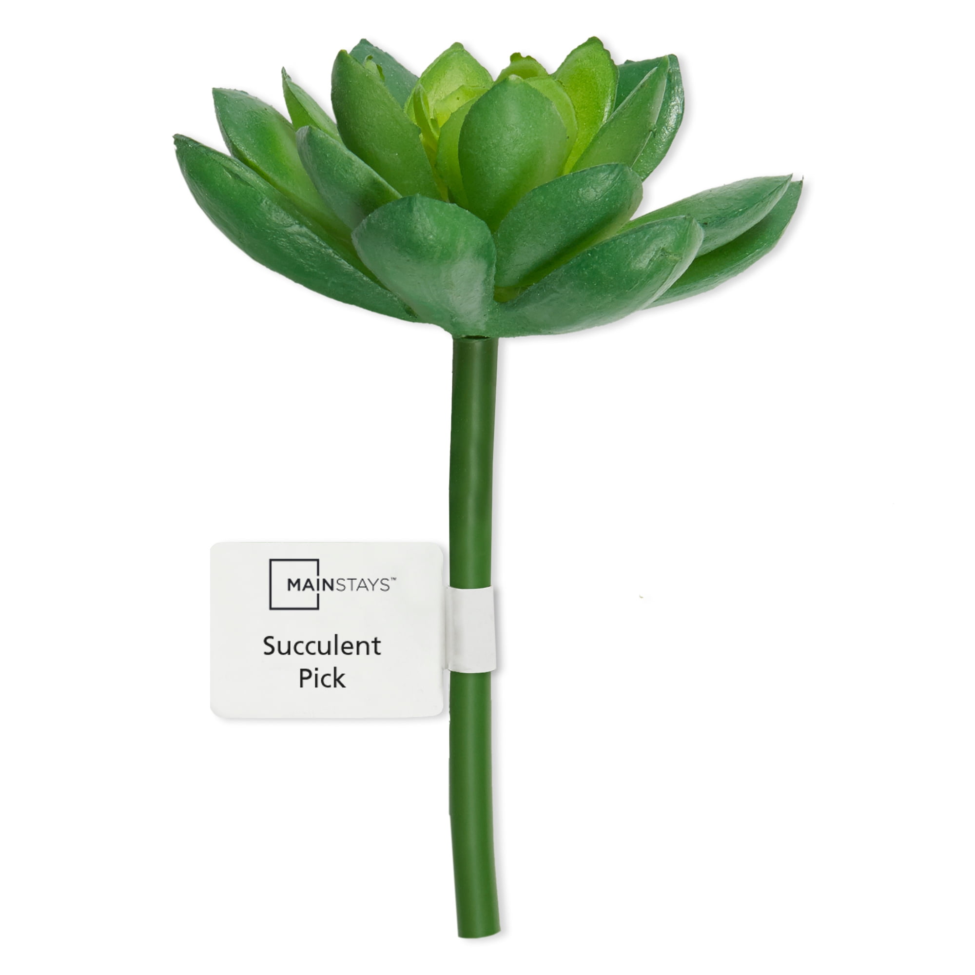 Mainstays Artificial Succulent Pick 2.75 inch x 4 inch Bright Green ...