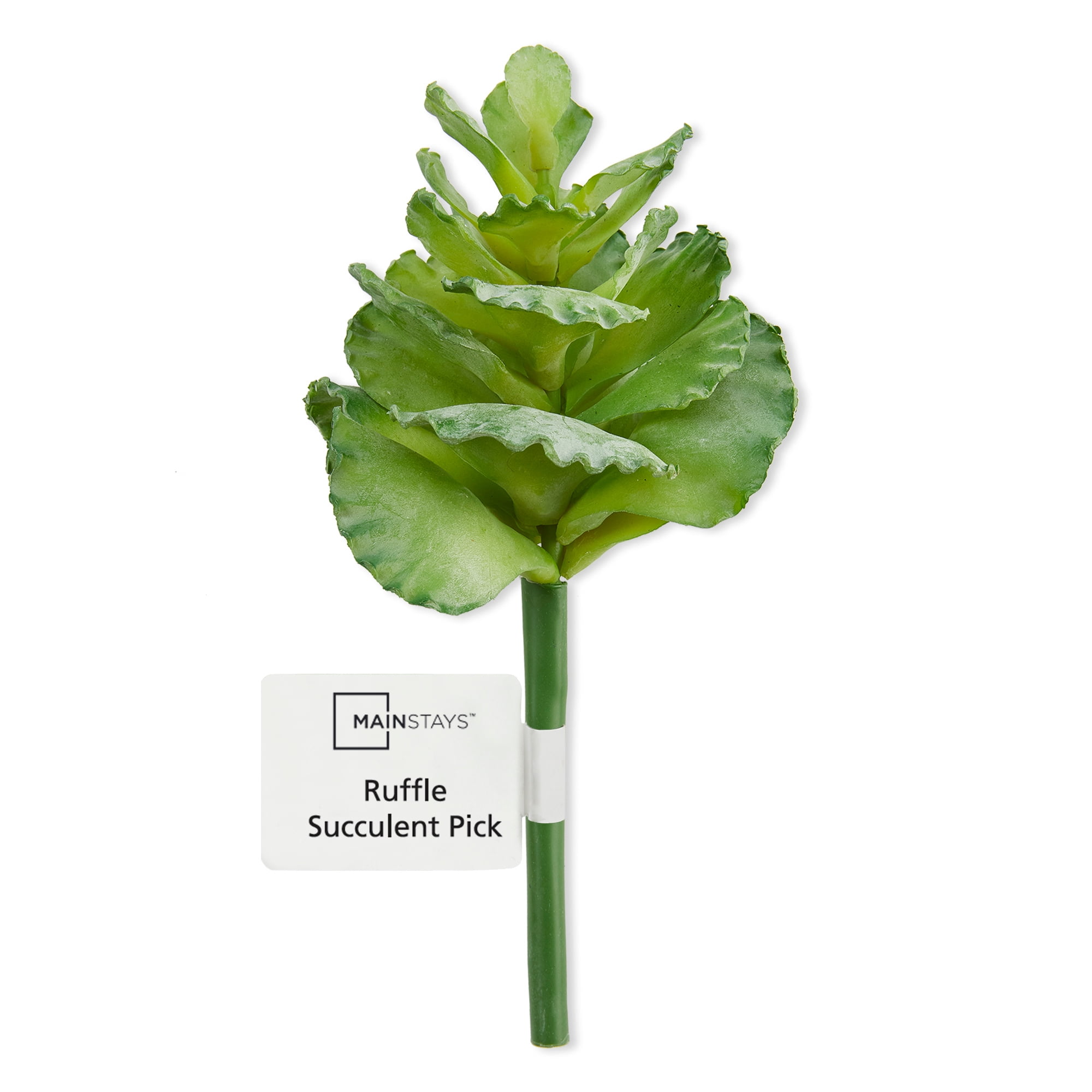 Mainstays Artificial Succulent Pick 3.85 inch x 7.9 inch Green ...