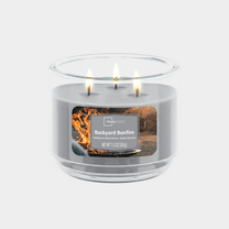 Mainstays Creamy Cashmere Scented 3-Wick Glass Jar Candle 11.5oz, Cozy ...