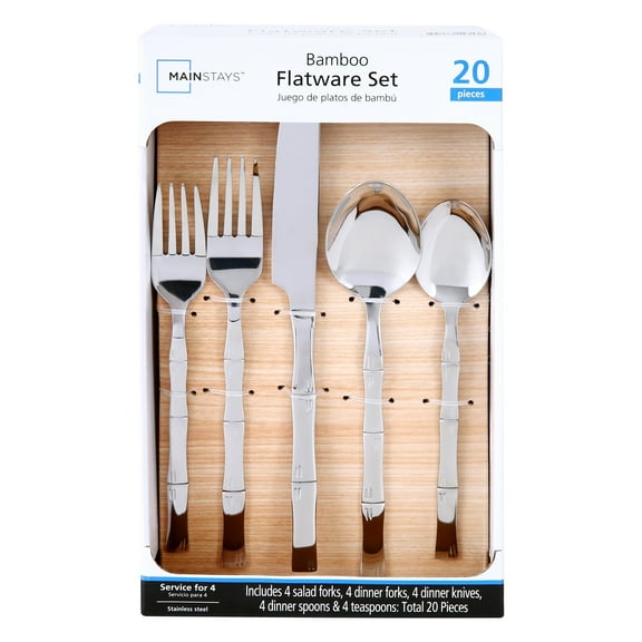 Everett 101-Piece Flatware Set for 12, 18/10 Stainless Steel Cutlery ...