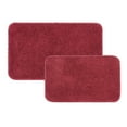 Mainstays Basic 2 Piece Polyester Bath Rug Set, 20" x 32" and 24" x 40 ...