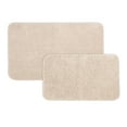 Mainstays Basic 2 Piece Polyester Bath Rug Set, 20" x 32" and 24" x 40 ...