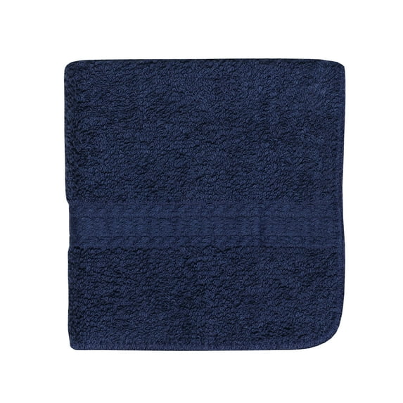 Mainstays Basic Bath Collection - Single Wash Cloth, Solid Navy - Walmart.com