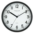 Mainstays Basic Indoor 8.78" Black Analog Round Modern Wall Clock ...