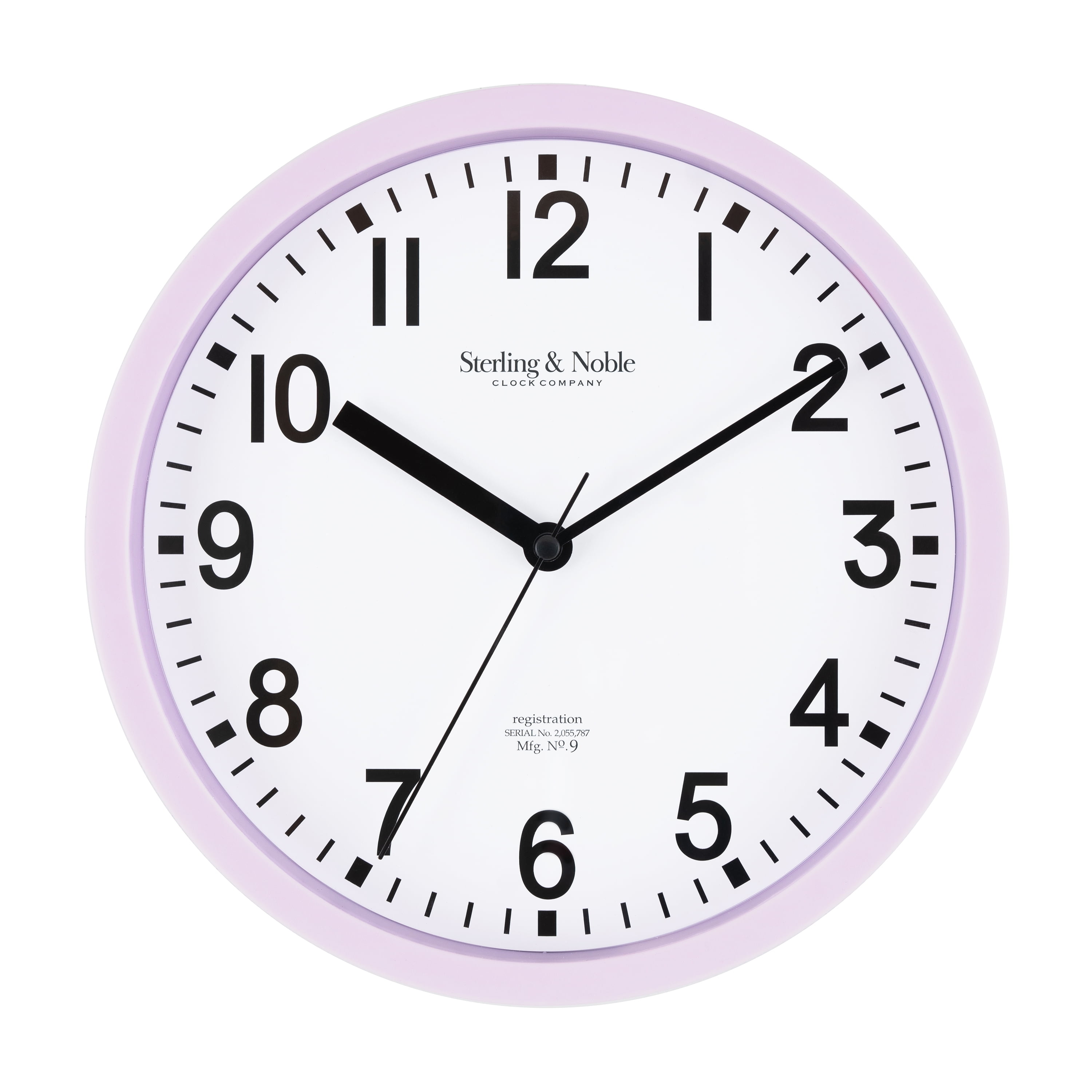 Mainstays 8.78" Pink Plastic Analog Wall Clock with Quartz Movement and ...