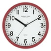 Mainstays Basic Indoor 8.78" Gray Analog Round Modern Wall Clock ...
