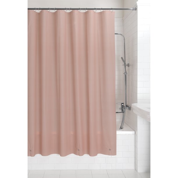 Mainstays Basic Light Weight Thickness PEVA Solid Shower Curtain Liner ...