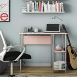 Mainstays Basic Metal Student Computer Desk, Light Pink - Walmart.com