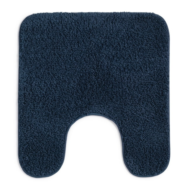 Mainstays Basic Polyester Skid Resistant 20" x 22" Contour Bath Rug ...
